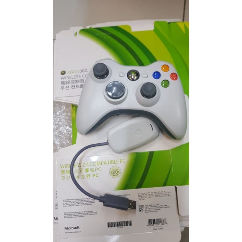 Jual Stick Xbox Controller Wireless Xbox 360 +Receiver Pc | Shopee ...