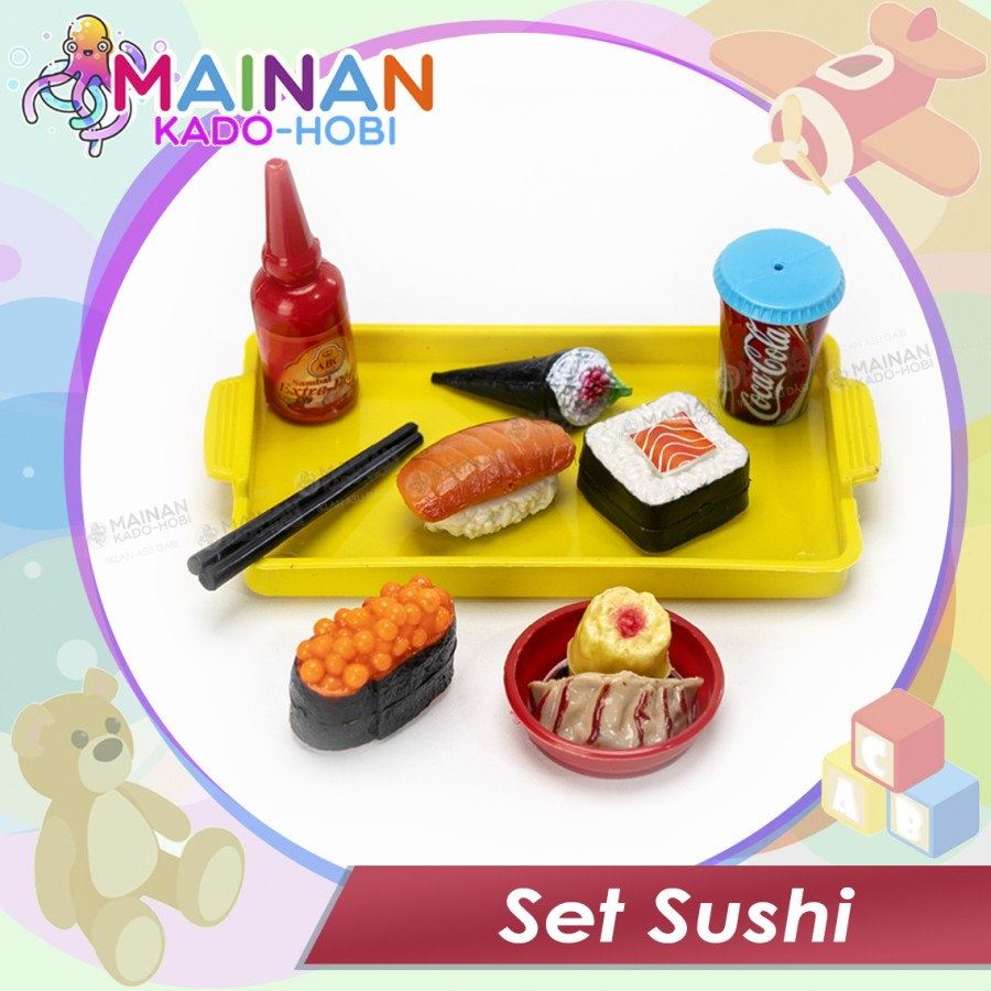 Jual SET KITCHEN MINIATUR MAINAN ANAK MINIATUR JAPANESE FOOD MAKANAN ...