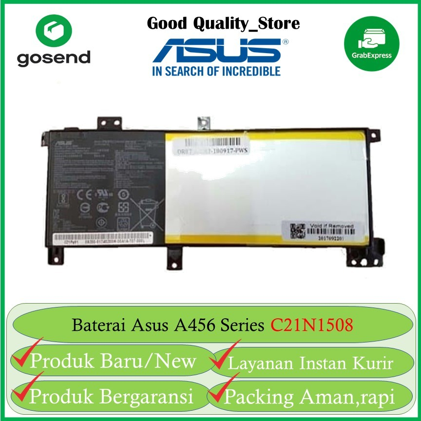 Jual Baterai Asus A456 A456U A456UJ A456UV A456UF A456UQ C21N1508 ...