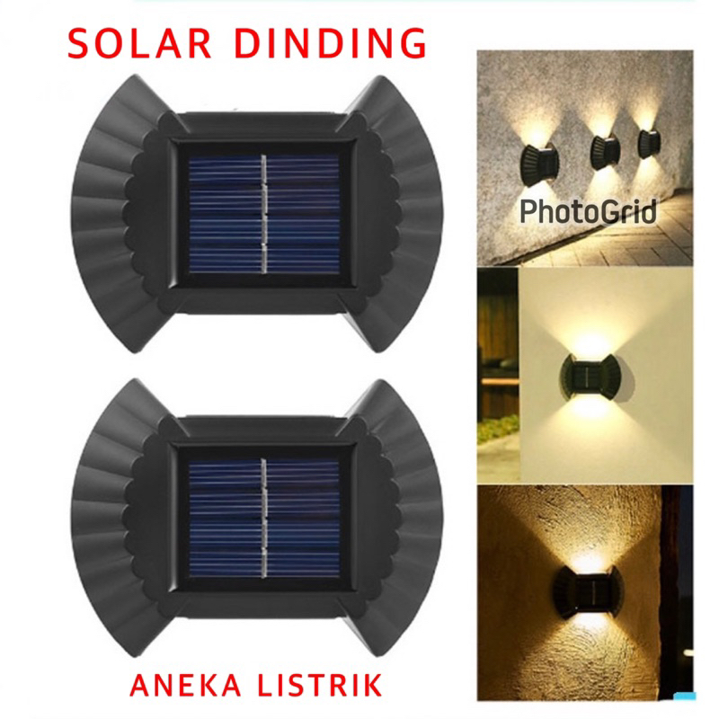 Jual LAMPU DINDING TENAGA SURYA ANTI AIR LAMPU TERAS DEKORASI TAMAN ...