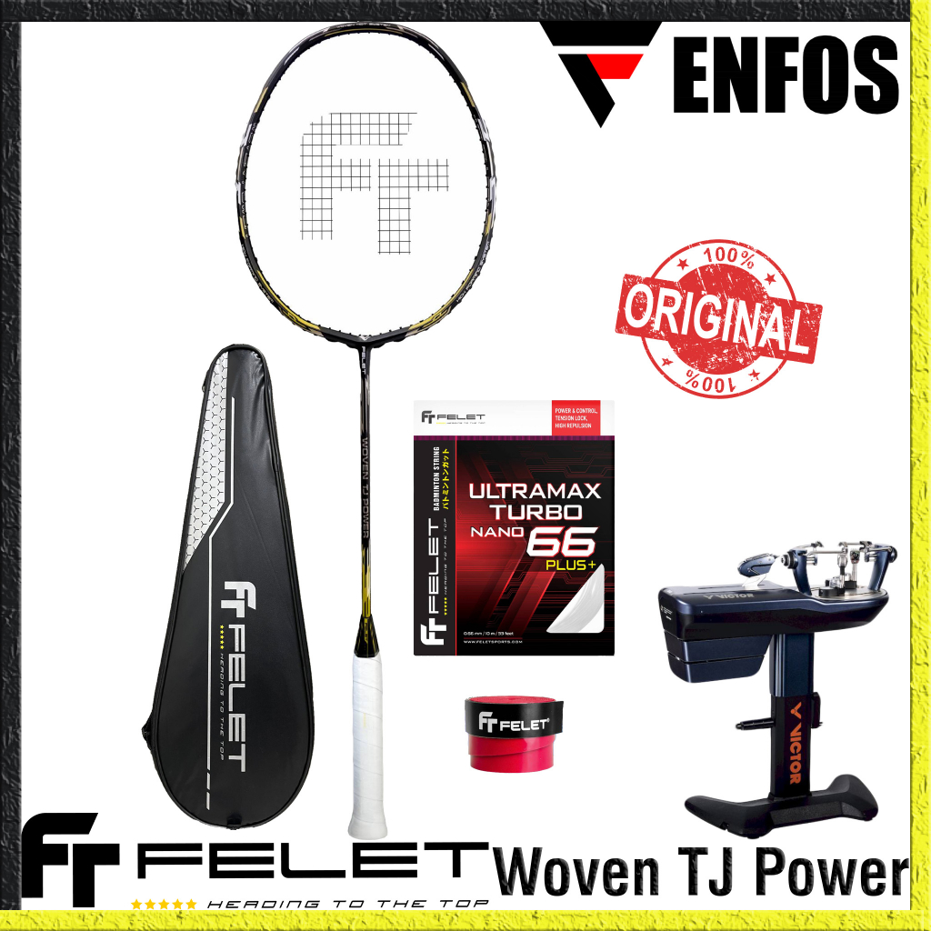 Jual RAKET FELET WOVEN TJ POWER V2 BADMINTON RESMI ORIGINAL | Shopee ...