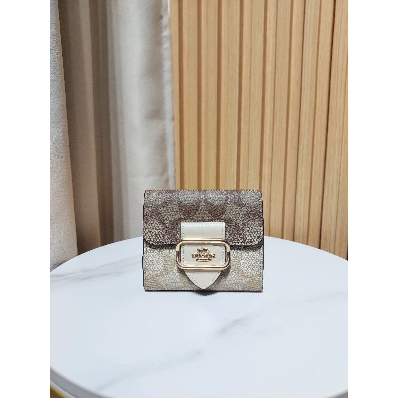 Jual Coach Morgan Bifold Wallet in Signature Colorblock Canvas (NWT ...