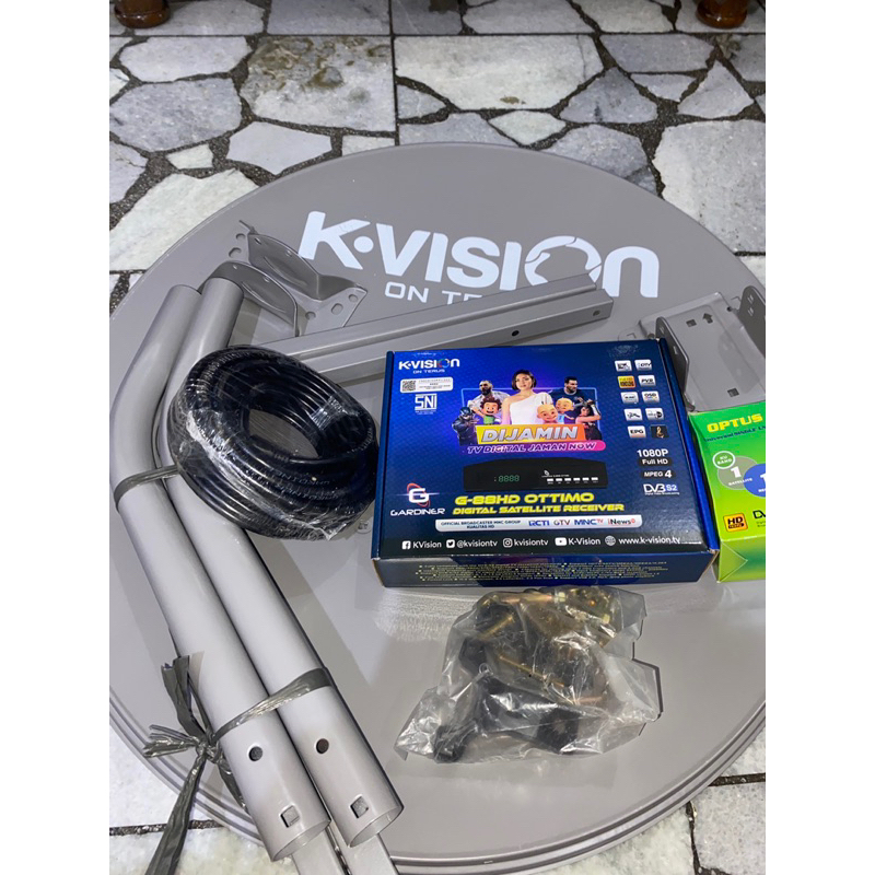 Jual Parabola 1 Set K vision 60cm + Receiver Gardiner | Shopee Indonesia
