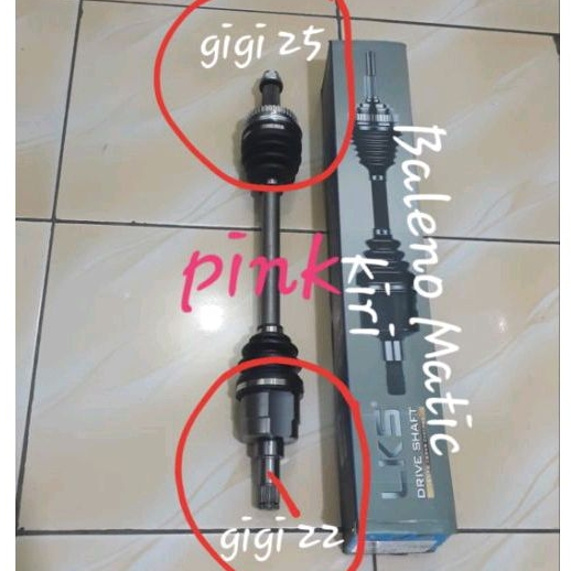 Jual Drive Shaft Assy Cv Joint As Roda Komplit Luar Dalam Suzuki Baleno Matic AT Kiri | Shopee ...