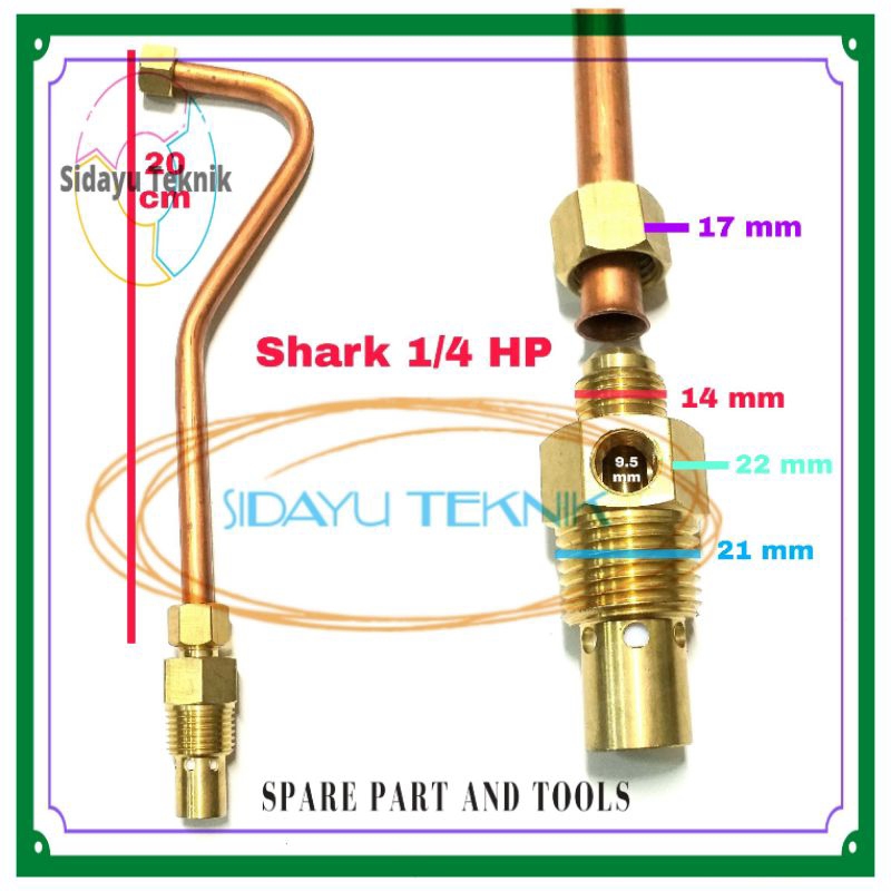 Jual Check Valve Pipa Angin Kompresor Shark 1/4 HP | Shopee Indonesia