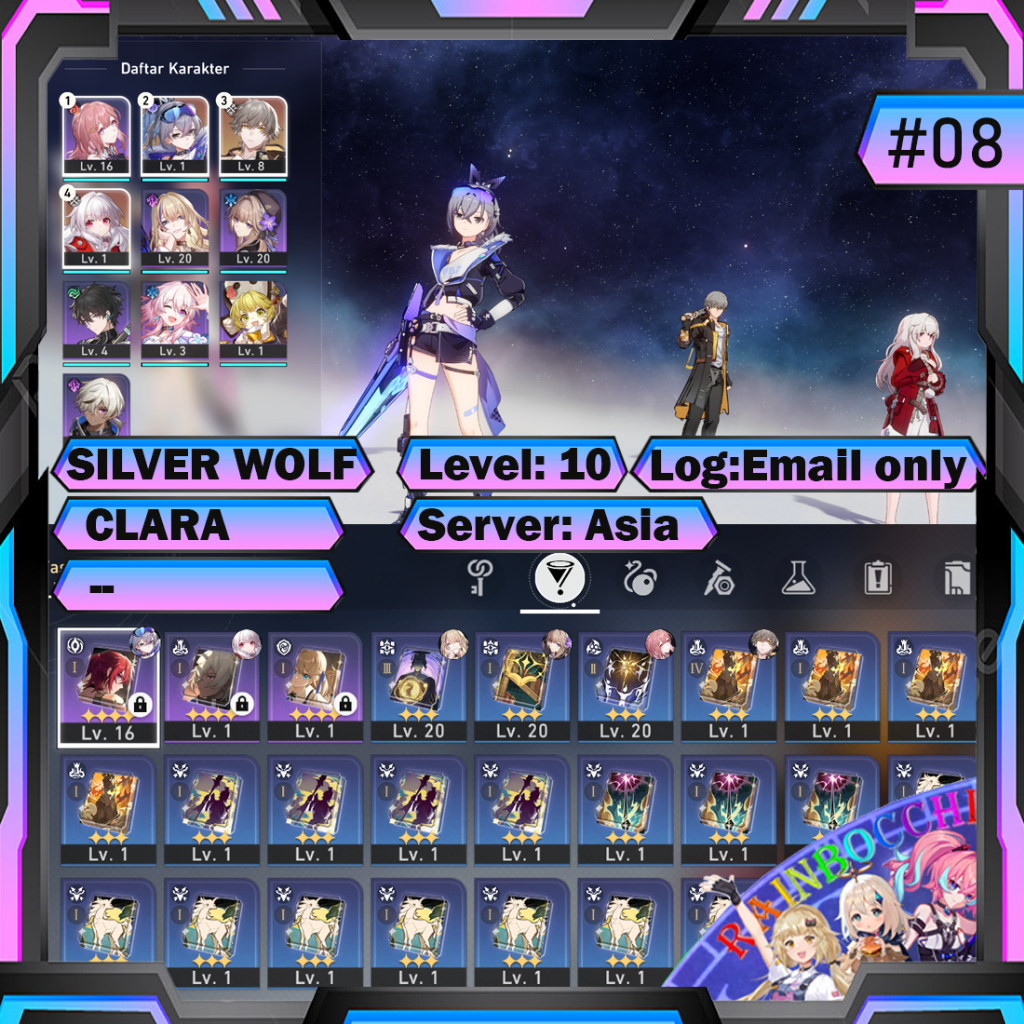 Jual HSR SILVER WOLF Akun Honkai Star Rail Starter / Mid | Shopee Indonesia