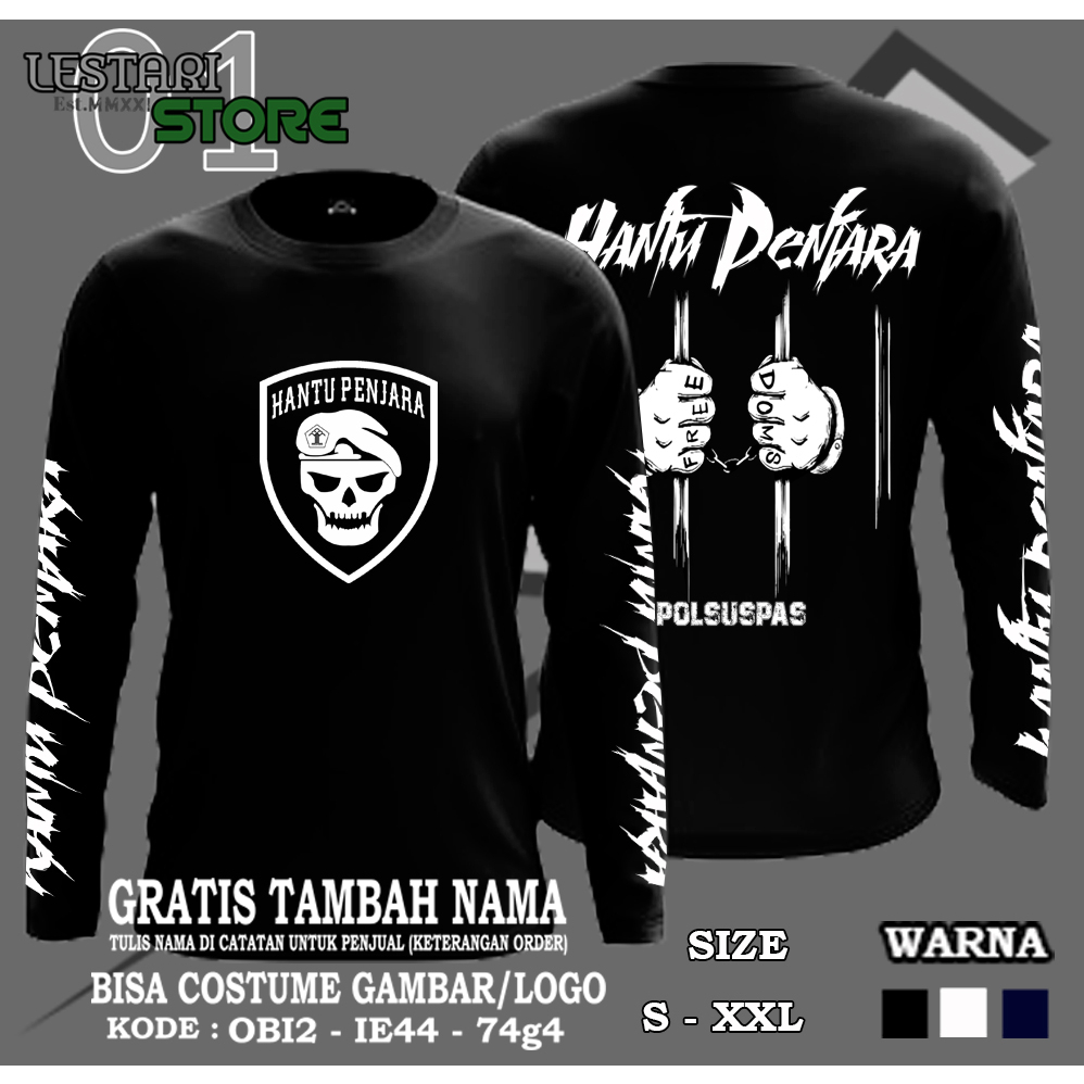 Jual KAOS POLISI POLSUSPAS HANTU PENJARA - MENGGUNAKAN BAHAN COTTON 24S ...