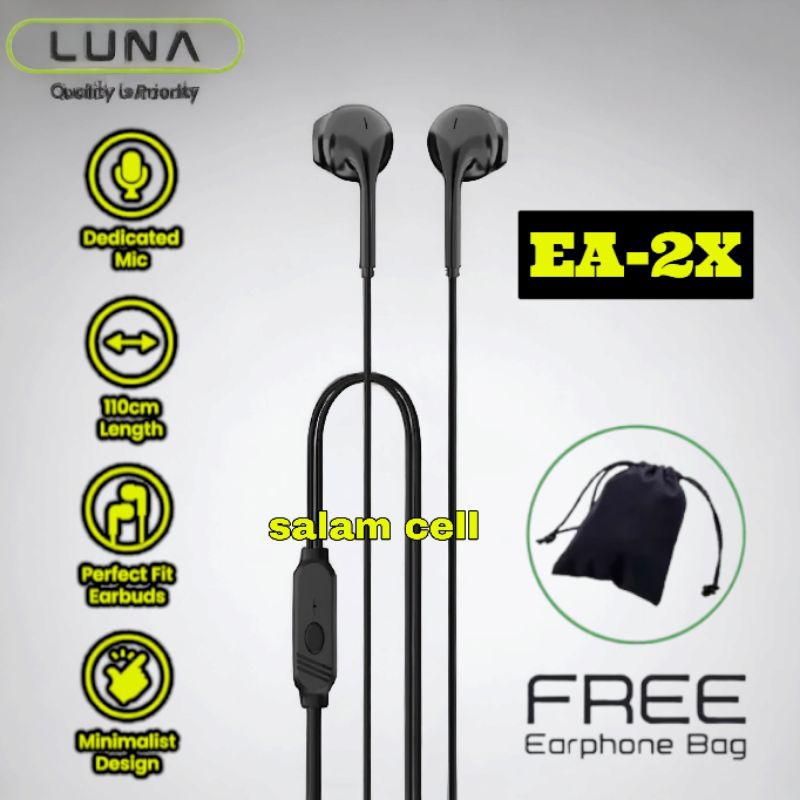 Jual Headset LUNA EA2X Xtra Bass Style design Original | Shopee Indonesia