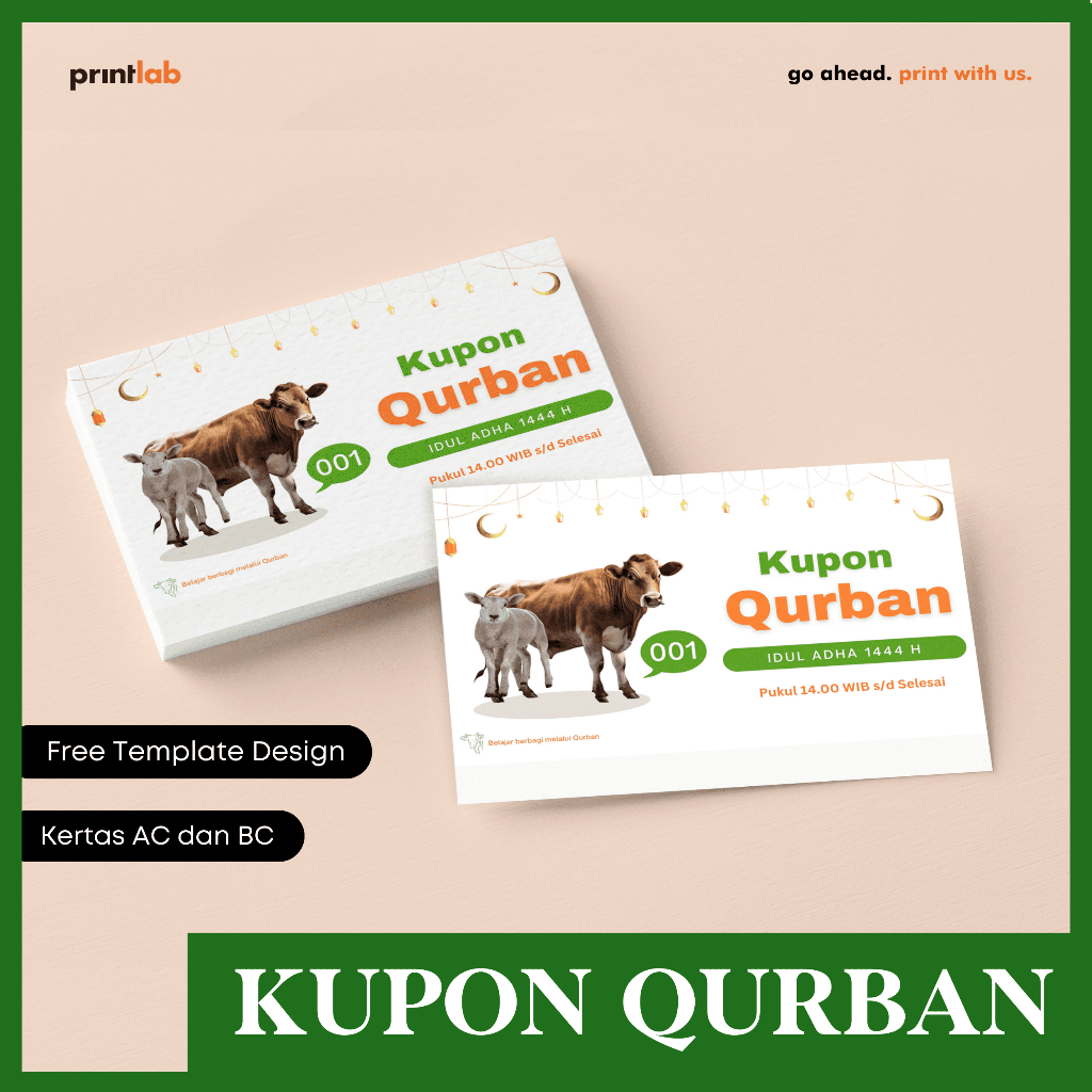 Jual Cetak Voucher Qurban / Kupon Qurban Custom / Kupon Qurban Murah | Shopee Indonesia