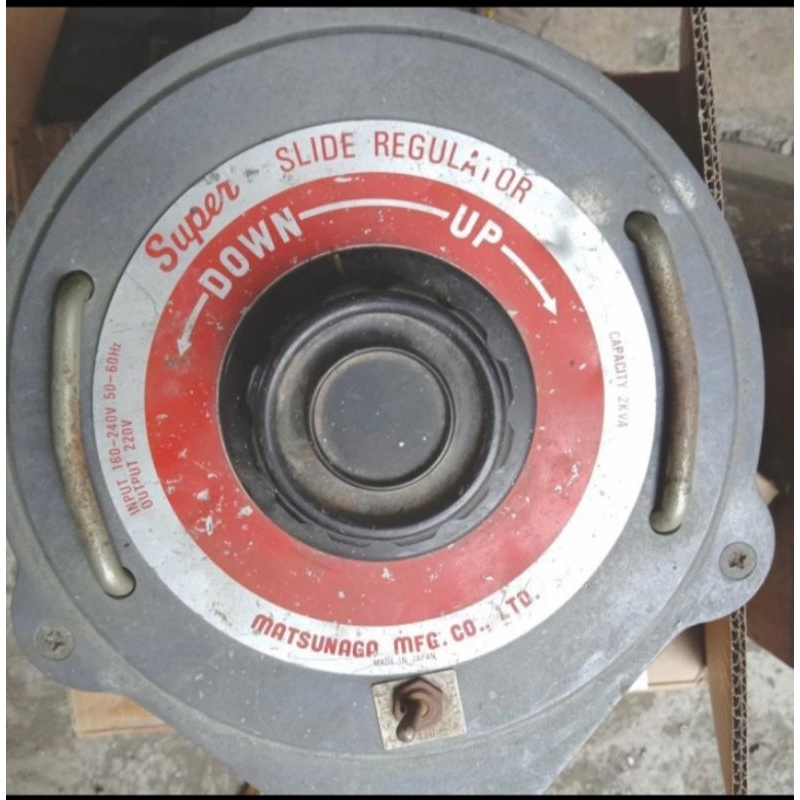 Jual slider regulator matsunaga capacity 2kva Made in jepang | Shopee ...