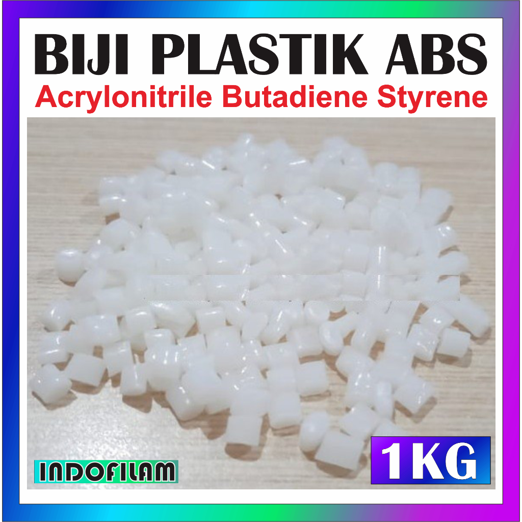 Jual 1 KG PURE ABS ACRYLONITRILE BUTADIENE STYRENE BIJI PLASTIK MURNI ...