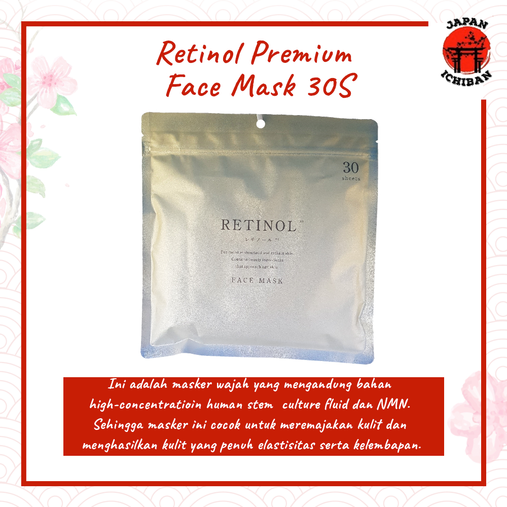 Jual Retinol Face Mask 30S - Masker Wajah Premium Original Japan | Shopee Indonesia