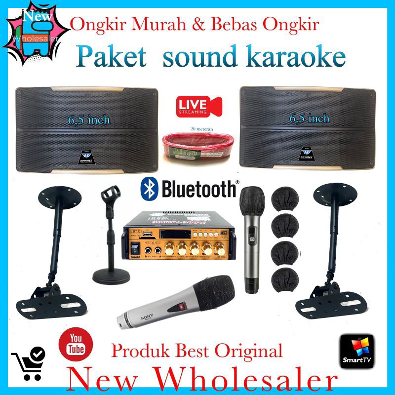 Jual Paket sound karaoke addons 6.5 inch original super Vokal bass ...