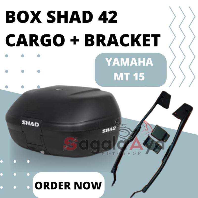 Jual Promo Paket Box SHAD 42 SH 42 dan Bracket SHAD YAMAHA MT 15 ...