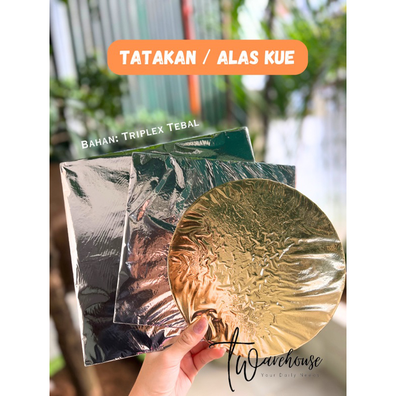 Jual Tatakan Alas Kue Triplex Silver Emas Bulat Kotak | Shopee Indonesia