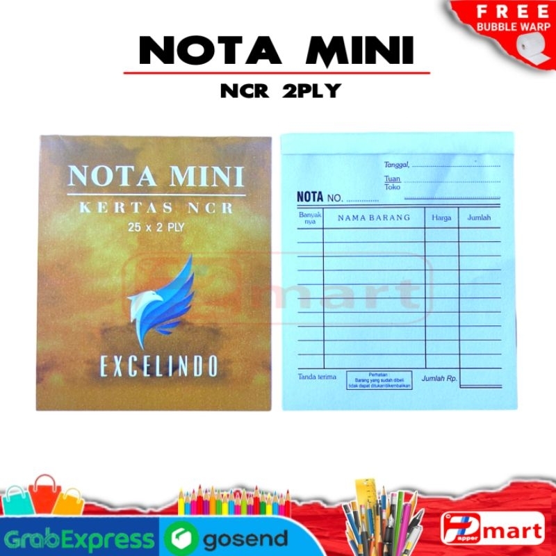 Jual Nota Kontan MINI 2 PLY / Kertas NCR / Buku Nota Rangkap 2 / Nota ...