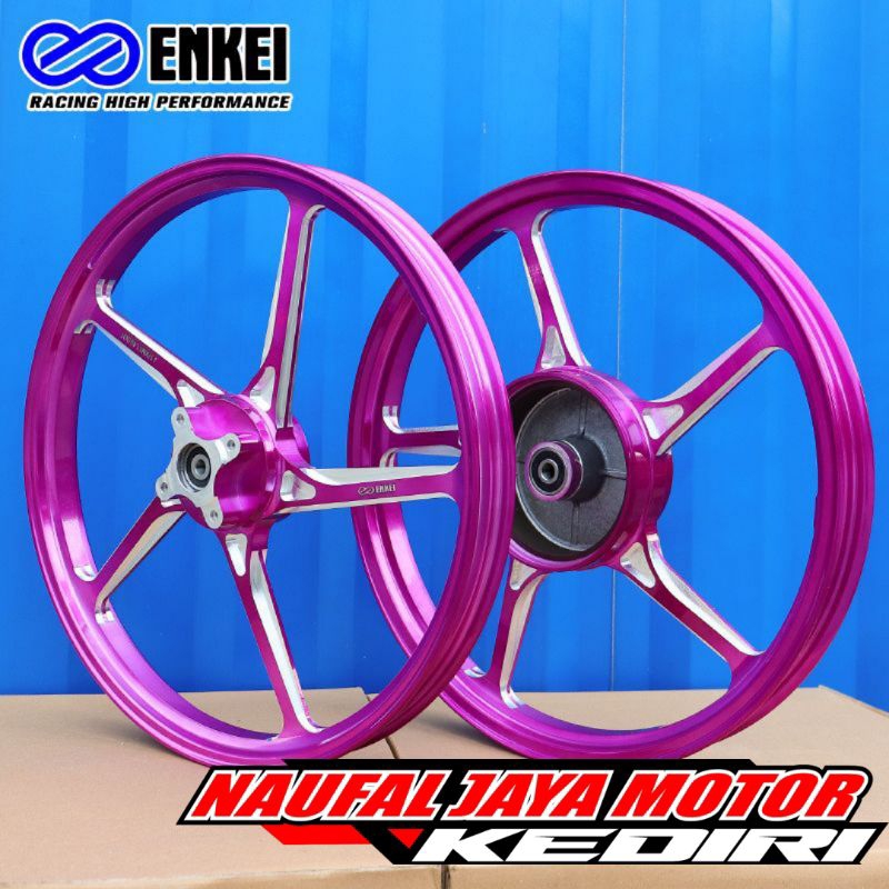Jual ENKEI racing pelek CNC VELG enkei FG511 PNP Jupiter warna purple ...