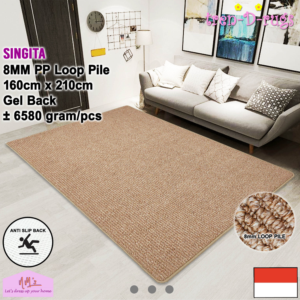 Jual Karpet polos salur stripe line garis alas lantai ruang tamu tidur ...