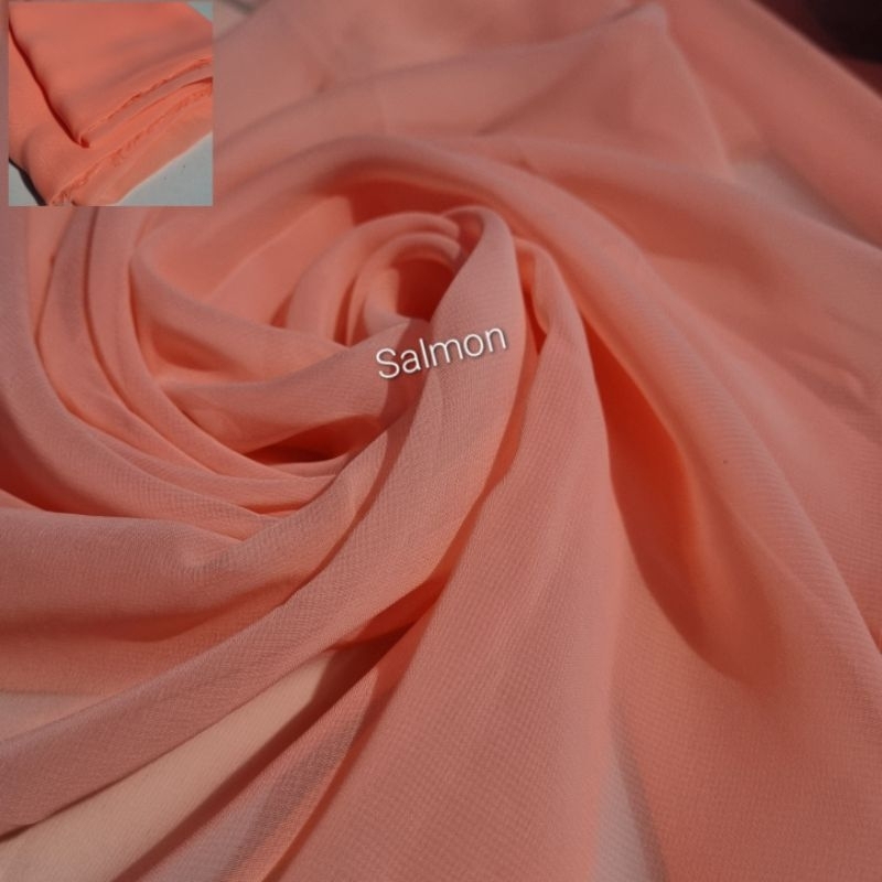 Jual Kain Chiffon Silky / Sifon Silk Polos / Bahan Chiffon Halus Tipis ...
