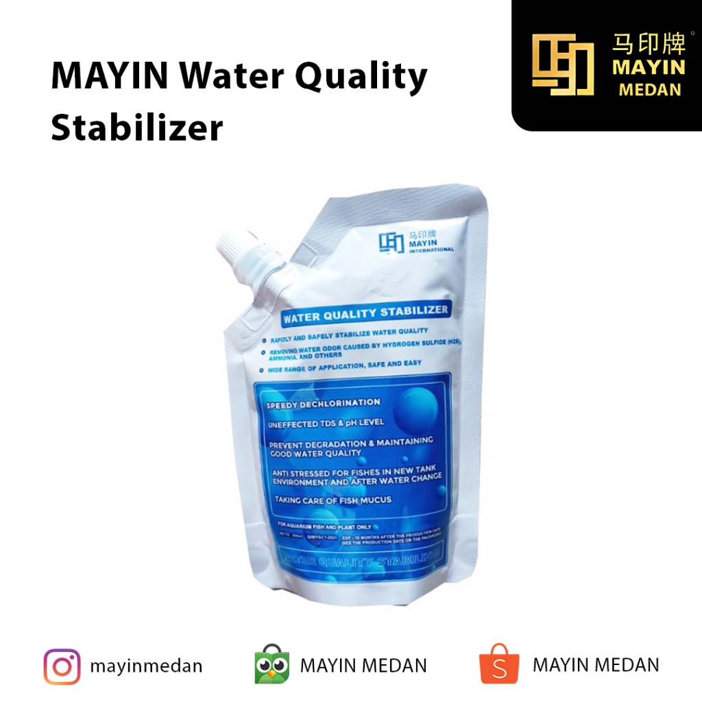 Jual MAYIN Water Quality Stabilizer - Vitamin Ikan Penjernih Air Amonia ...