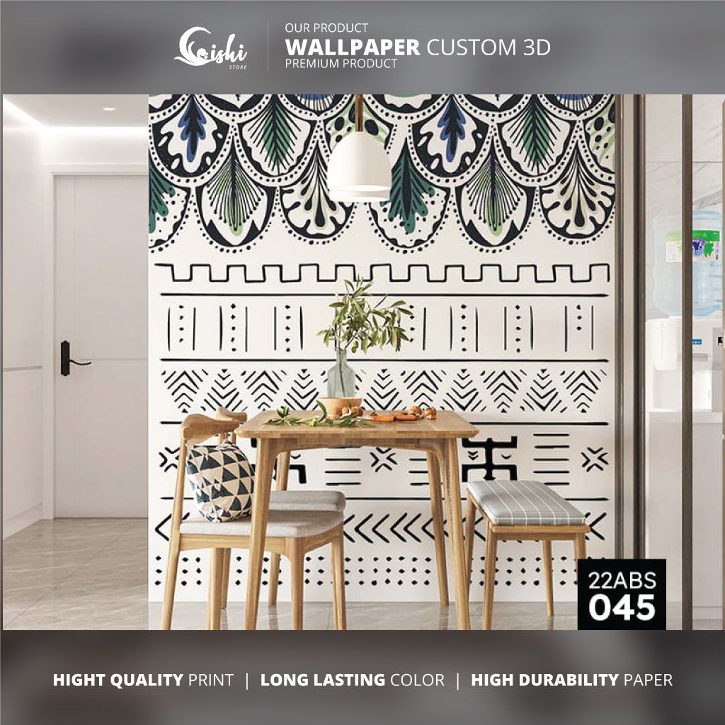 Jual Wallpaper Custom Ruang Makan | Gambar Motif Batik dan Etnik 6.2 ...