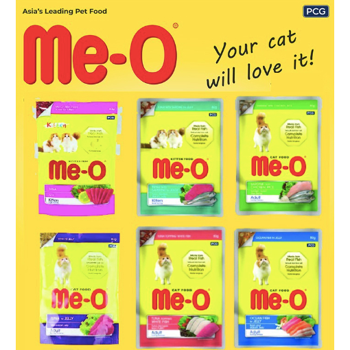 Jual MeO Sachet- MeO Wet Food Sachet - Makanan Kucing 80gr | Shopee ...