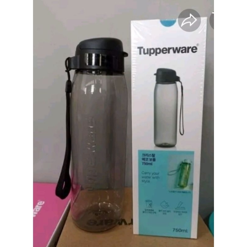 Jual Tupperware botol minum bening botol H2go 750ml ecer | Shopee Indonesia