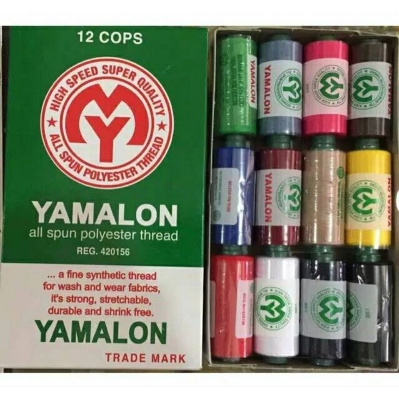 Jual Benang Jahit YAMALON 40/2 500 yard per 1pcs | Shopee Indonesia