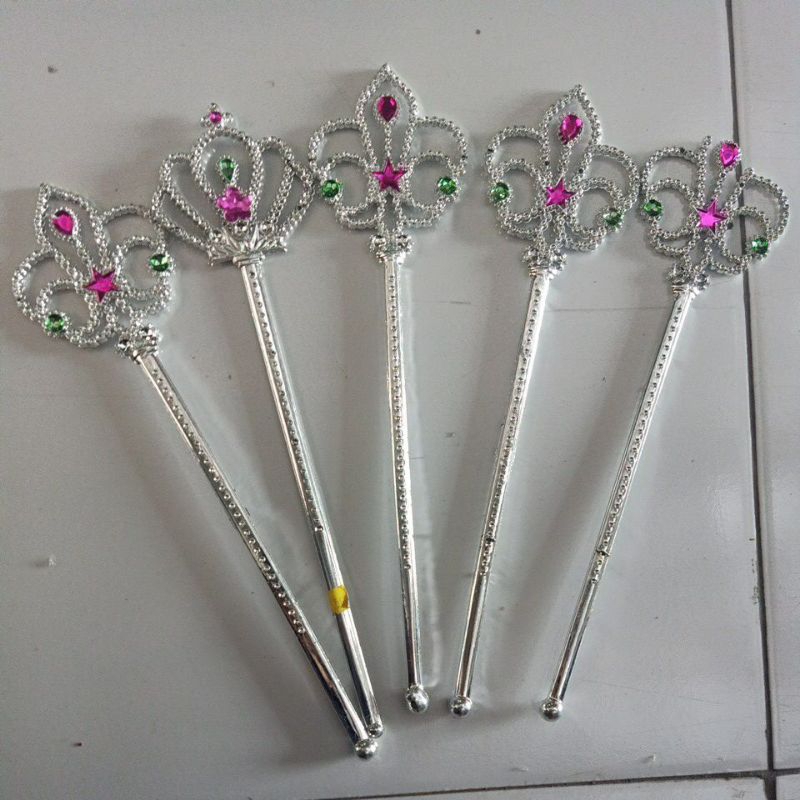 Jual Tongkat peri pim pim po silver panjang 35cm | Shopee Indonesia
