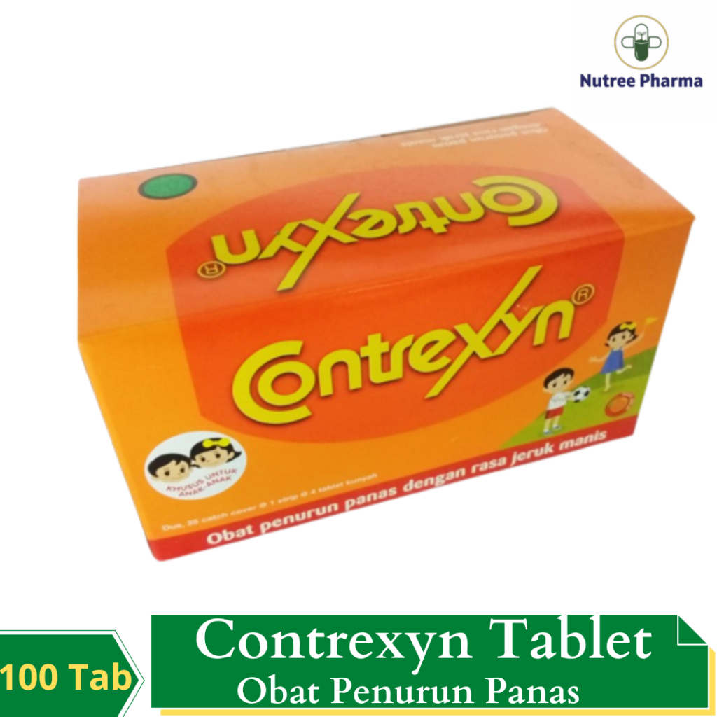 Jual Contrexyn Isi 100 Tab | Obat Penurun Panas Untuk Anak Ras Jeruk ...
