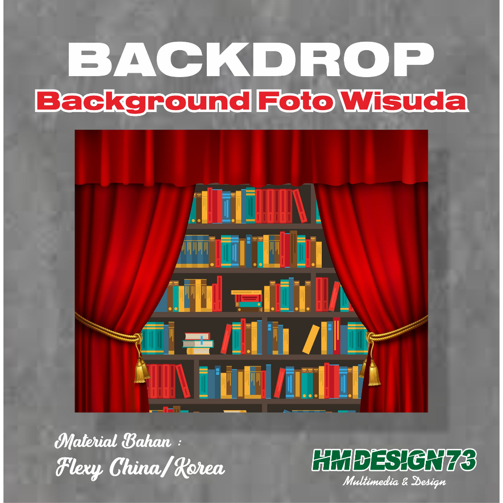 Jual BANNER SPANDUK BACKGROUND WISUDA PAUD, SD, TK, SMP, SMA UKURAN 1,5 ...