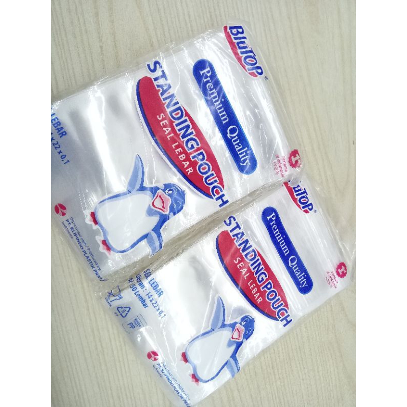 Jual Standing Pouch 14x22 Double Seal/ Single Seal Pinguin | Shopee ...