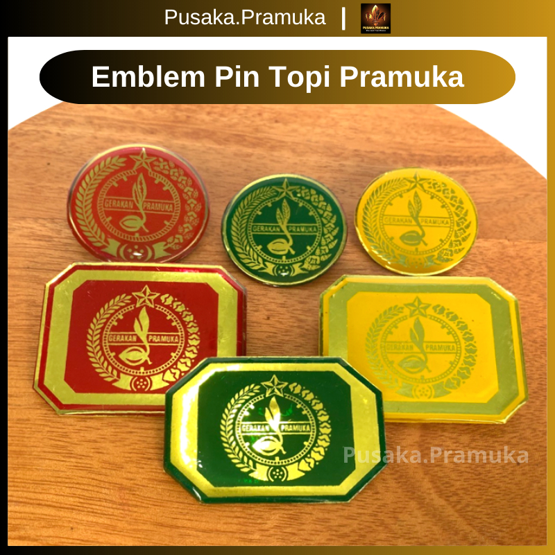 Jual Pin Topi Putra Putri Pramuka Siaga, Penggalang, Penegak / Pin Topi ...