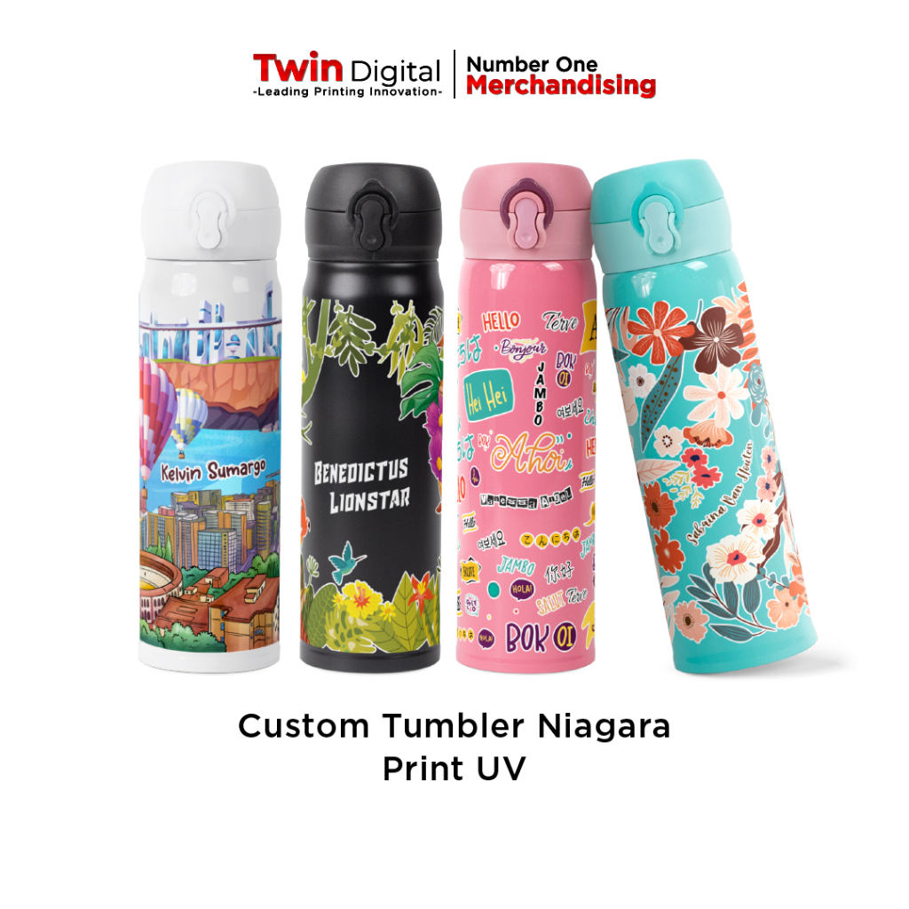 Jual Twindigital Tumbler Custom Botol Minum Stainless 500ml Print UV ...