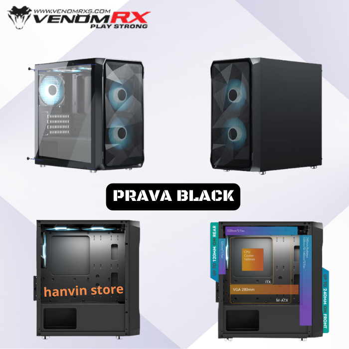 Jual Casing Gaming VenomRX Prava Black | Shopee Indonesia
