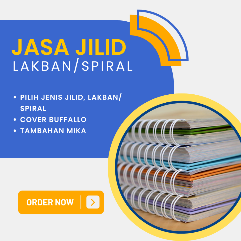 Jual JASA JILID LAKBAN/SPIRAL | Shopee Indonesia