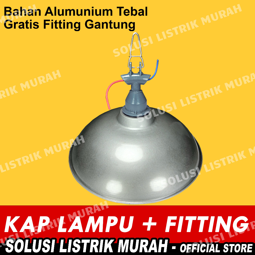Jual Kap Besar Lampu Jalan satu set Fitting Gantung WD E-27 Kap Lampu Gantung Jumbo plus Fitting ...