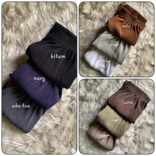 Jual ROK PREMIUM SPAN PLISKET LIDI / YURE SKIRT PLEATS LIDI ROK SPAN PLISKET KANTOR FORMAL ...