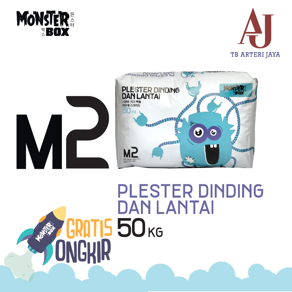 Jual Semen Instan Mortar Plester Dinding & Sreed Perata Lantai Monster ...