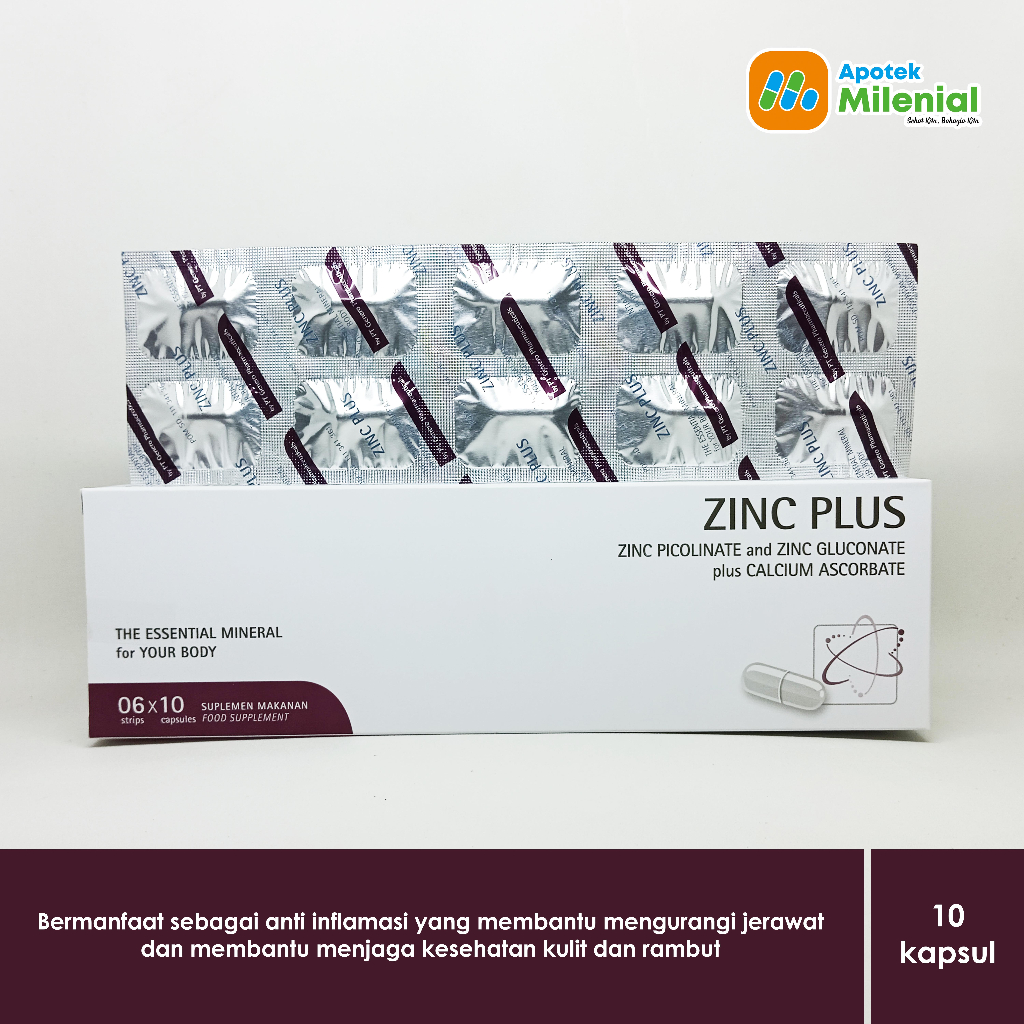 Jual Zinc Plus Harga Perstrip Isi 10 Kapsul | Shopee Indonesia