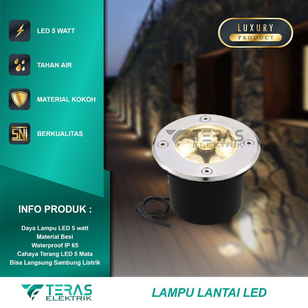 Jual Lampu tanam LED 5 watt lampu lantai outdoor waterproof | Shopee ...