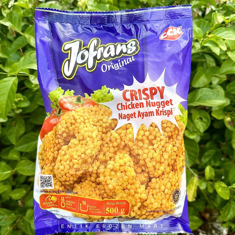 Jual Jofrans Chicken Nugget Crispy | Nugget Ayam Krispi Jofran 225gr ...