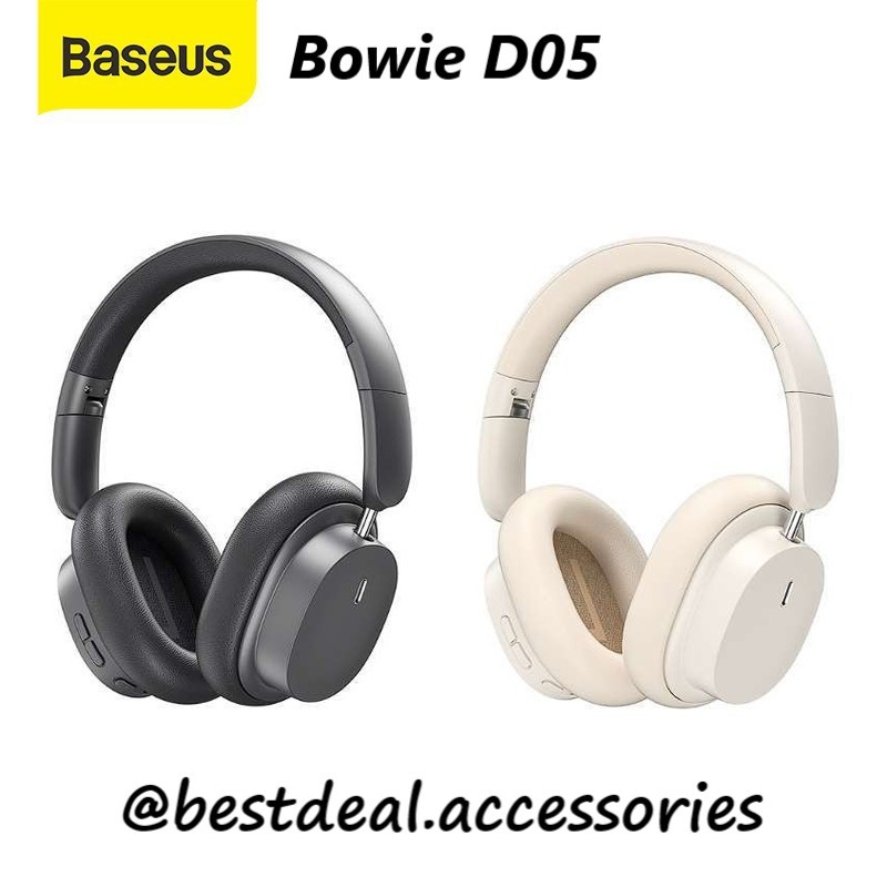 Jual Baseus D05 Bowie Wireless Headphone Bluetooth Wired Bass ...