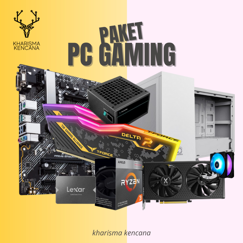 Jual RAKIT PC KHARISMA - GAMING RYZEN 3 3200G 16GB 3600MHz SSD512 500W ...
