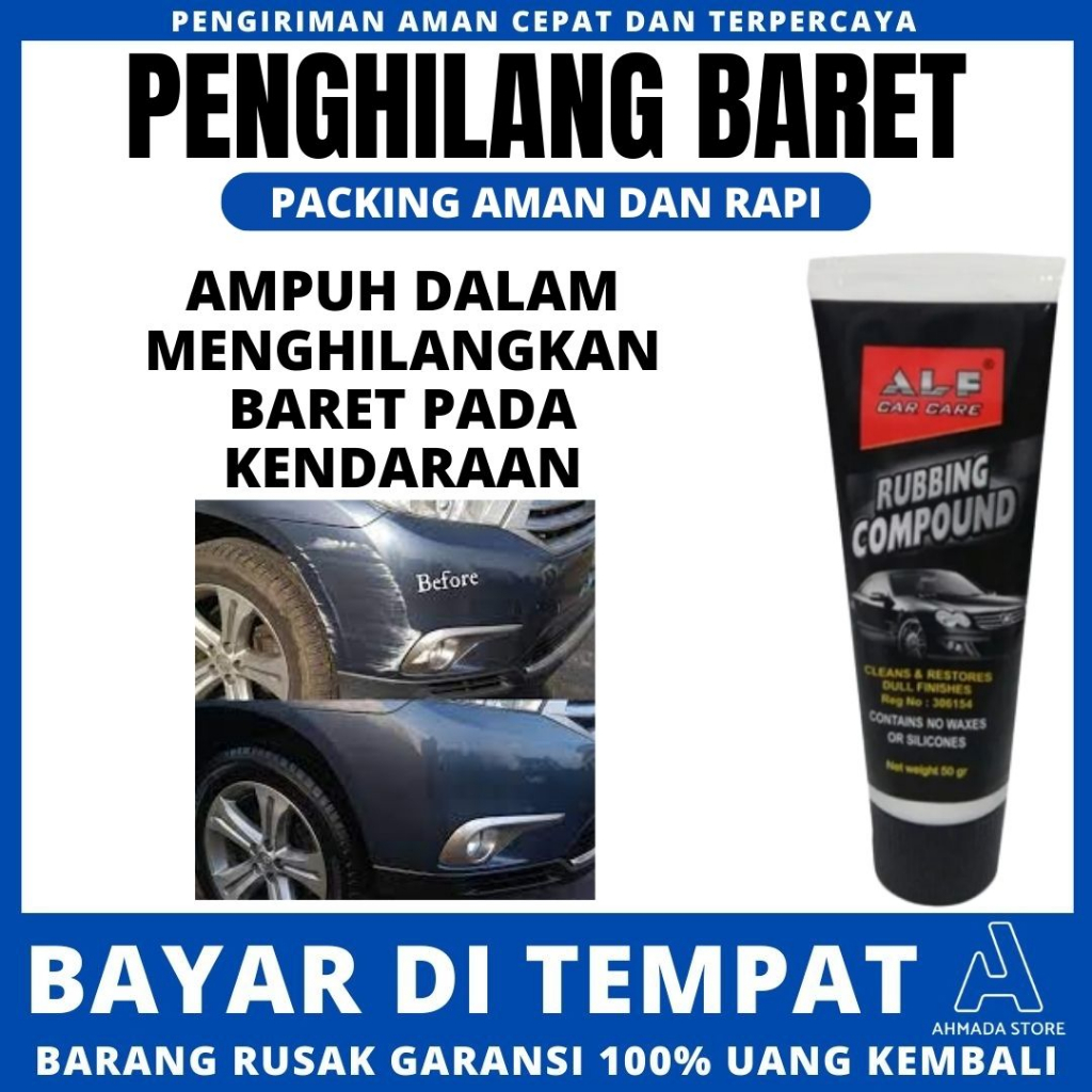 Jual ALF RUBBING COMPOUND ORIGINAL PENGHILANG BARET PADA MOBIL DAN ...