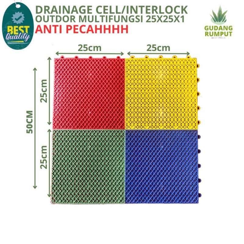 Jual Interlock outdoor lapangan futsal ukuran 1 m x 1 m | Shopee Indonesia