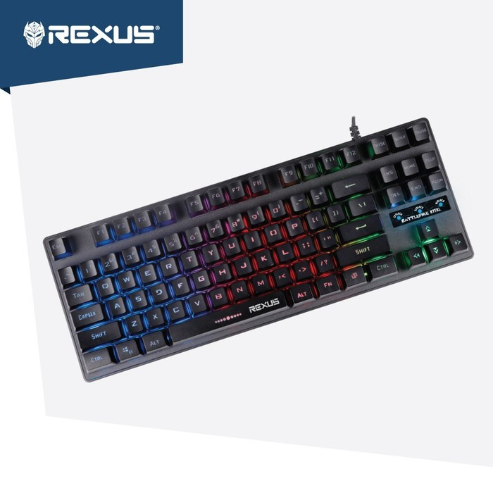 Jual Rexus Keyboard Gaming Fortress K9TKL BLACK | Shopee Indonesia
