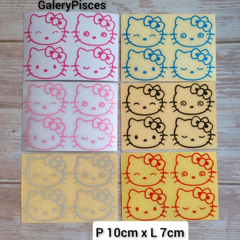 Jual stiker cutting hello Kitty stiker motor dan helm | Shopee Indonesia