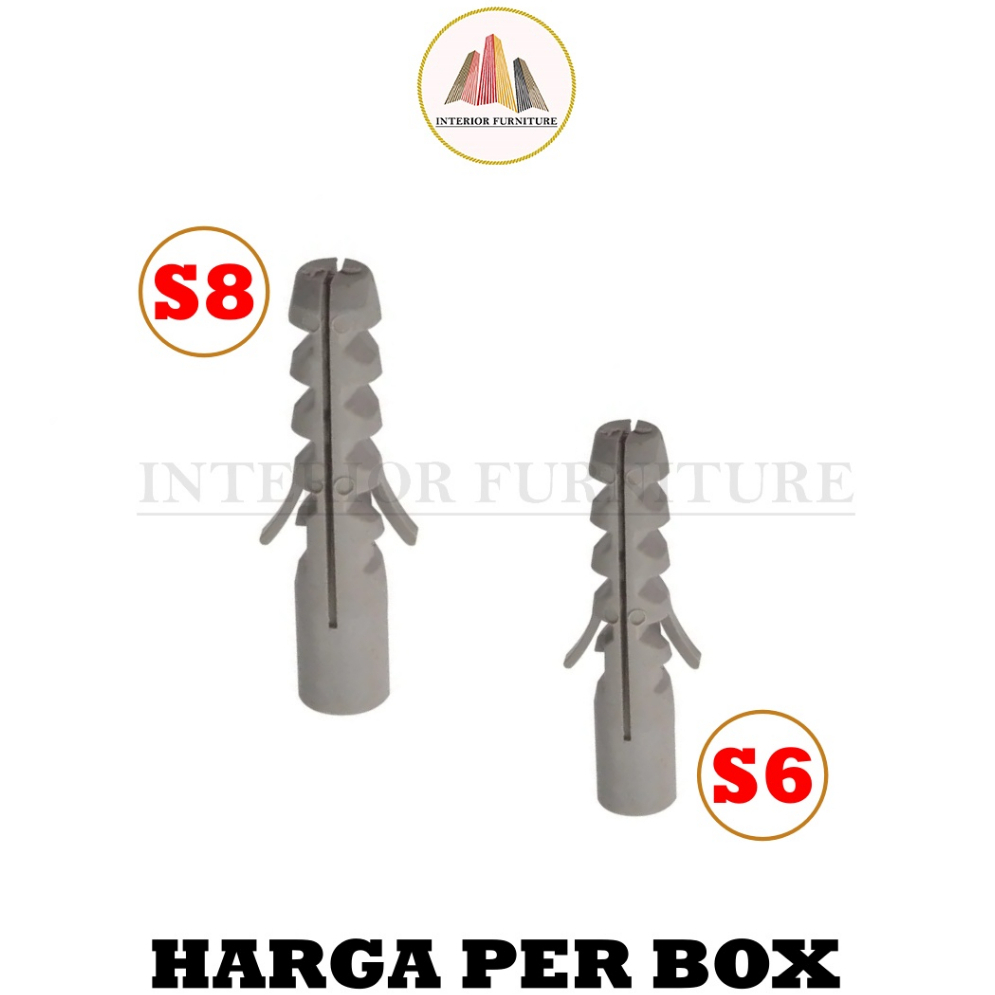 Jual Baut Dinding Penguat Sekrup Penahan Skrup Mur Baut Tanam Tembok Bangunan S6 & S8 | Shopee ...