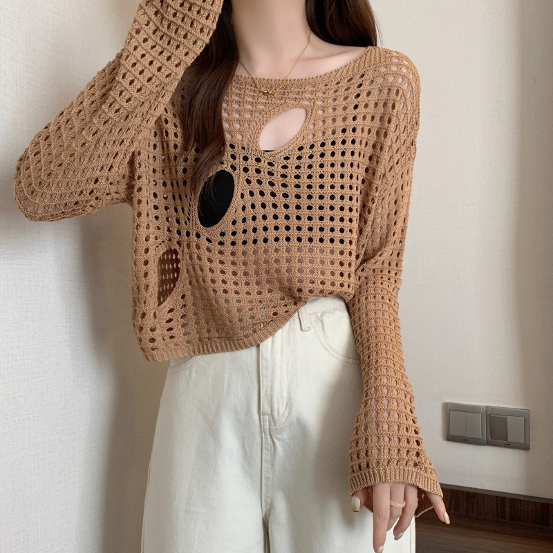 Jual ONEFASHIONMALL SL023 Outer Tunik Tanktop Rajut Knit Atasan Croptop ...